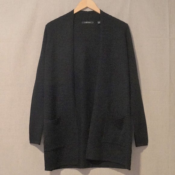 Cyrus | Jackets & Coats | Cyrus Black Open Cardigan Midi Length Womens ...